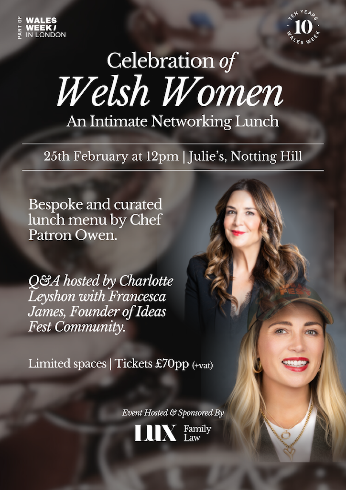 Celebration of Welsh Women lunch | Wales Week London