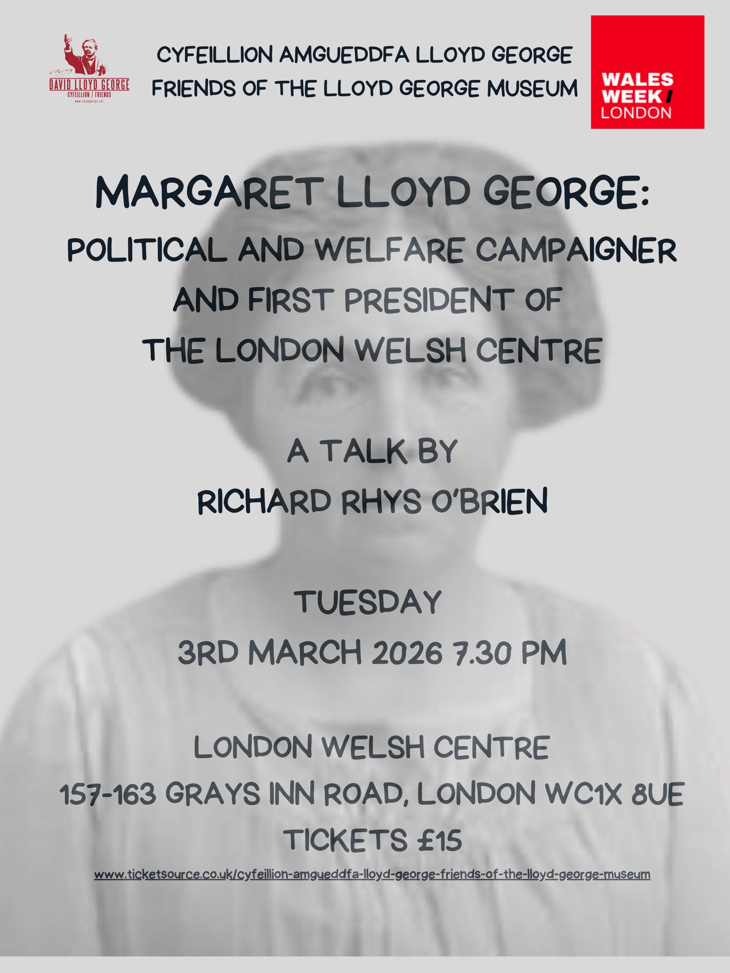 Talk by Richard Rhys O'Brien: "Margaret Lloyd… | Wales Week London